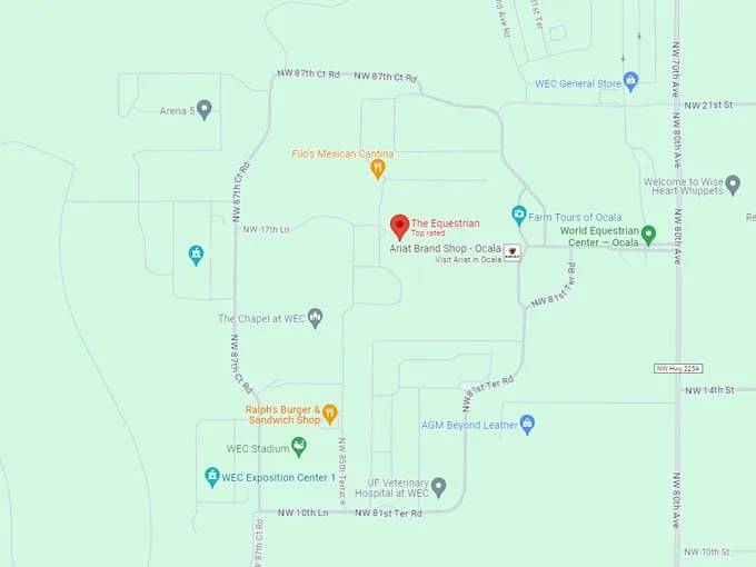 the equestrian hotel map