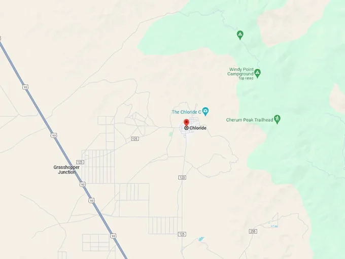 town of chloride 10 map