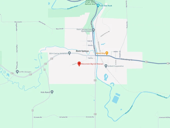 wisconsin big cat rescue and education center 10 map