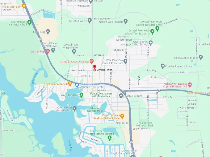 crystal river 11 map