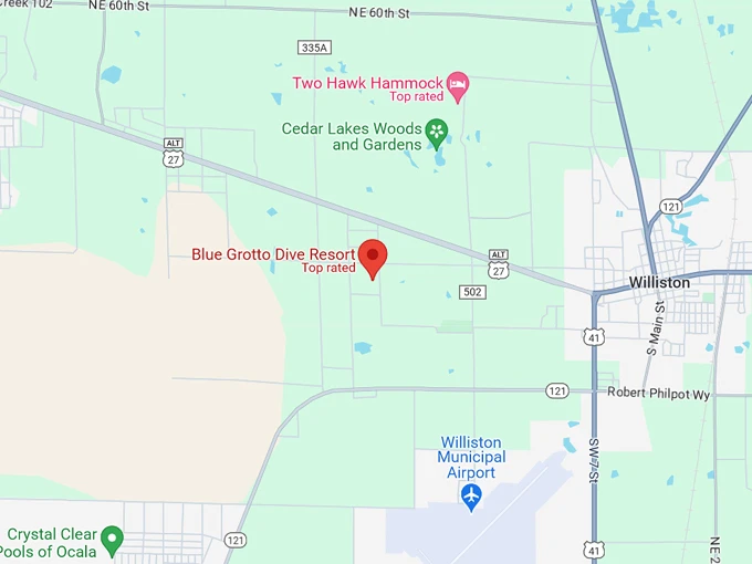 blue grotto dive resort 10 map