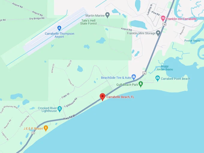 carrabelle beach 10 map