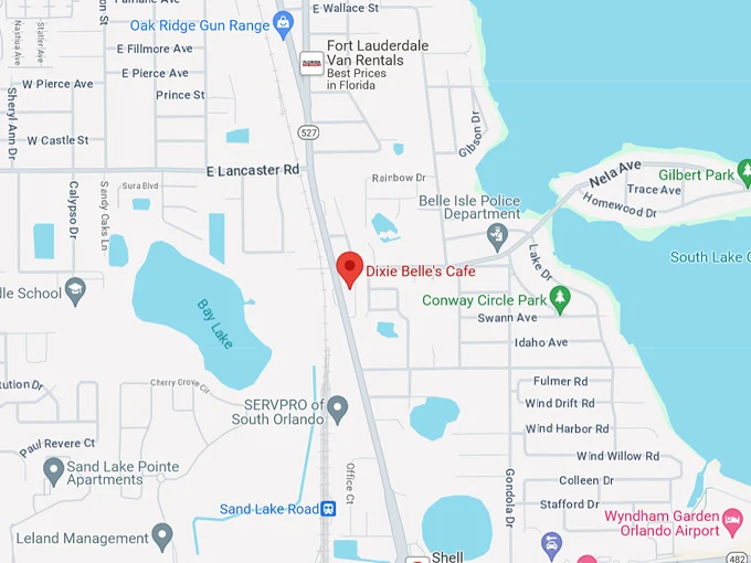 dixie belles cafe 10 map