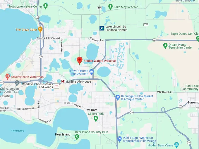 hidden waters preserve 10 map