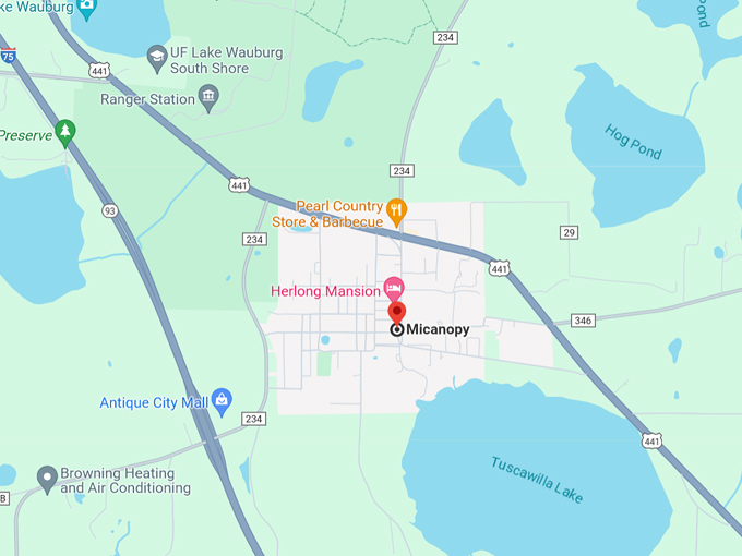 historic downtown micanopy 10 map