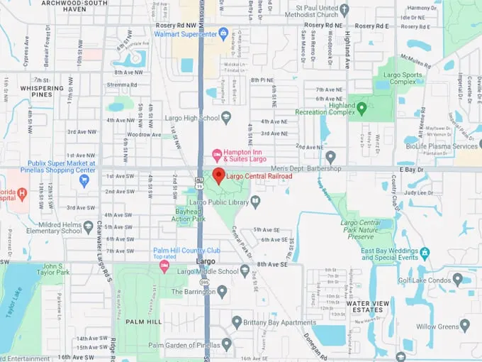 Largo Central Railroad 10 map