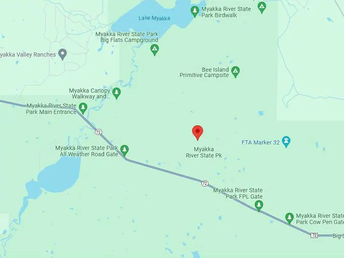 myakka river state park map
