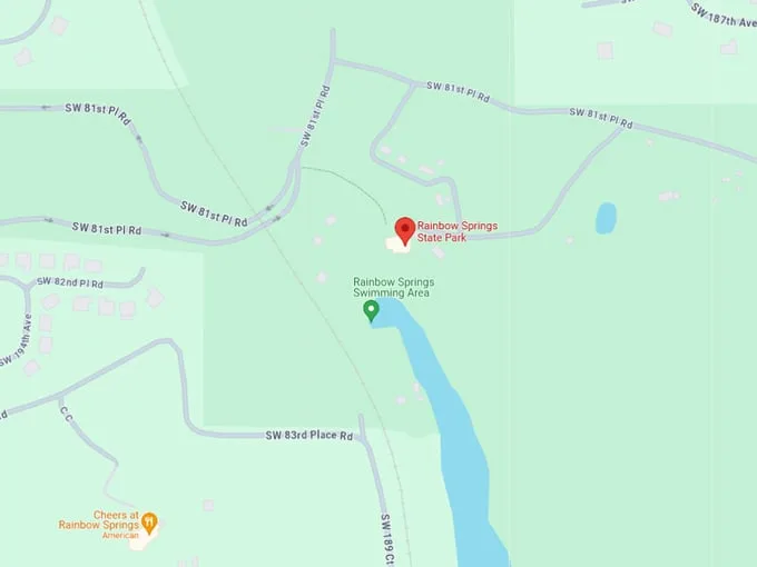 rainbow springs state park 10 map