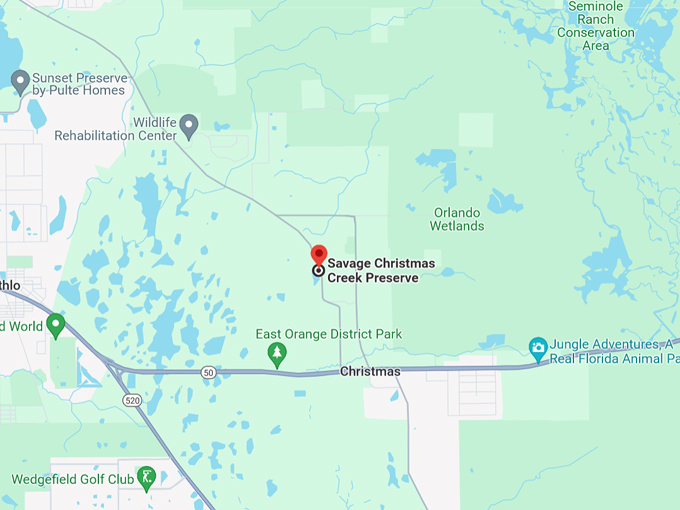savage christmas creek preserve 10 map