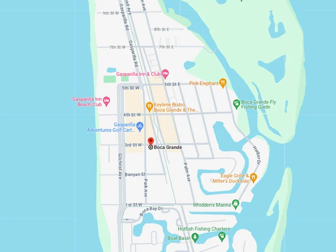 boca grande 10 map