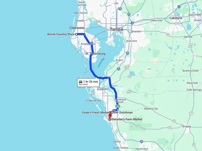 charming amish bakeries florida 10 map