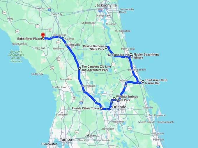 secret florida gems trip 10 map