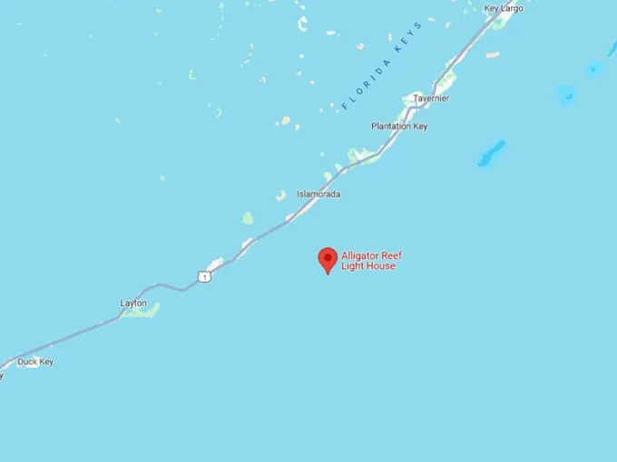alligator reef lighthouse 10 map