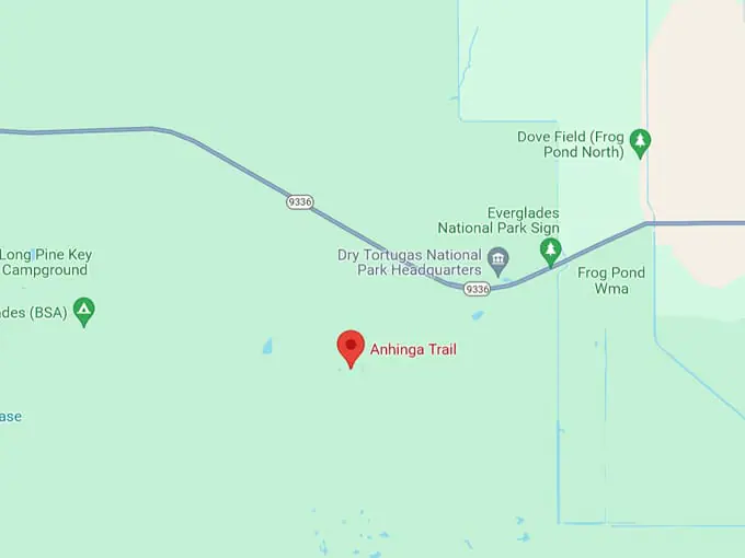 anhinga trail 10 map