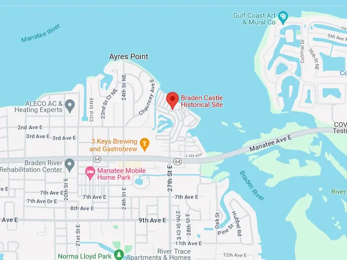 braden castle ruins 10 map