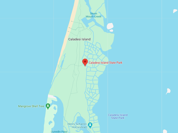 caladesi island state park 10 map