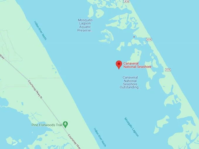 canaveral national seashore 10 map