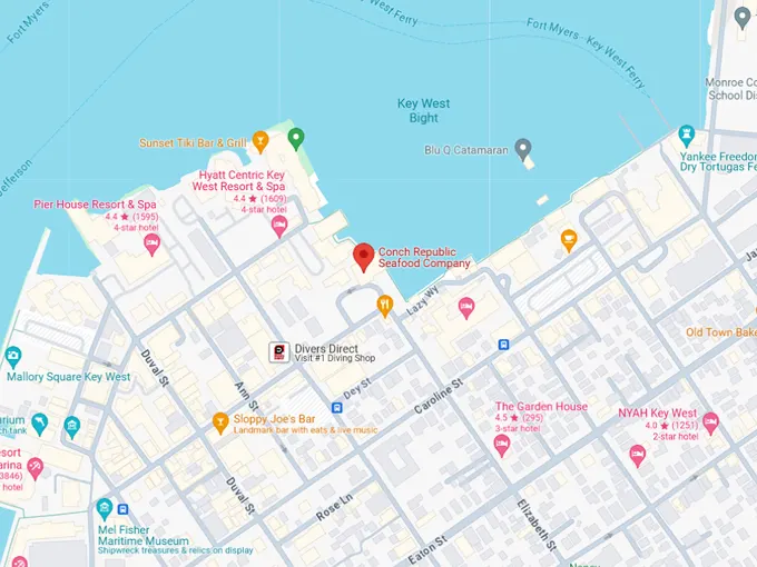 conch republic seafood company 10 map