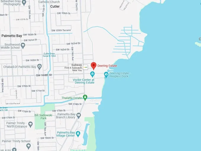 deering estate 10 map