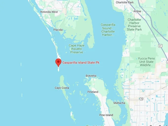 gasparilla island state park 10 map 3