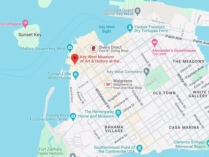 key west museum of art history at the custom house 10 map