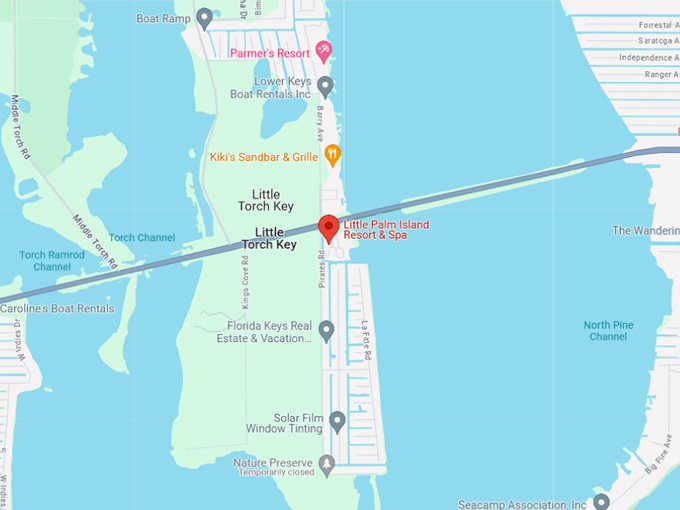 Little Palm Island Resort & Spa 12 map