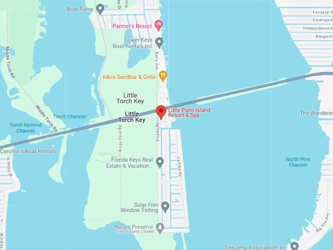 Little Palm Island Resort & Spa 12 map