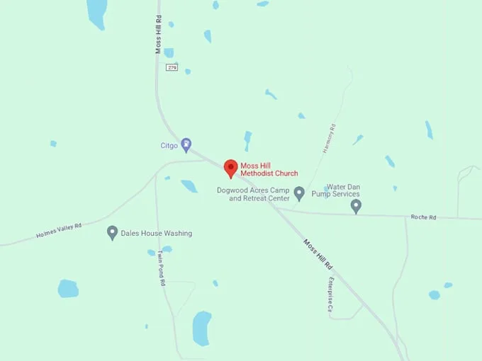 moss hill methodist church 10 map