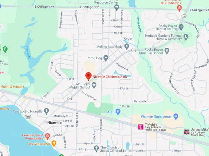niceville childrens park 10 map