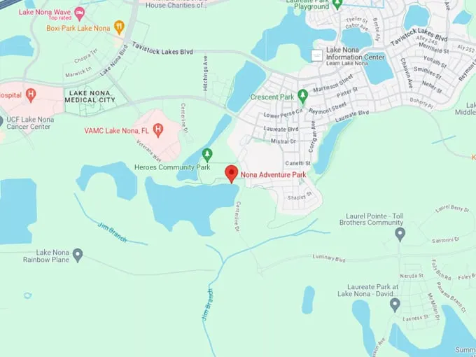 nona adventure park 10 map
