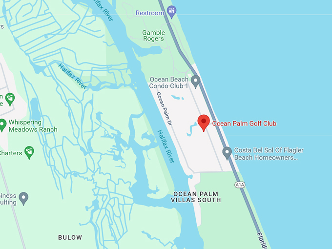 ocean palm golf club 10 map