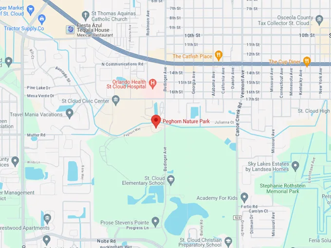 peghorn nature park trail 10 map