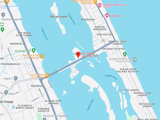 port orange causeway park 10 map