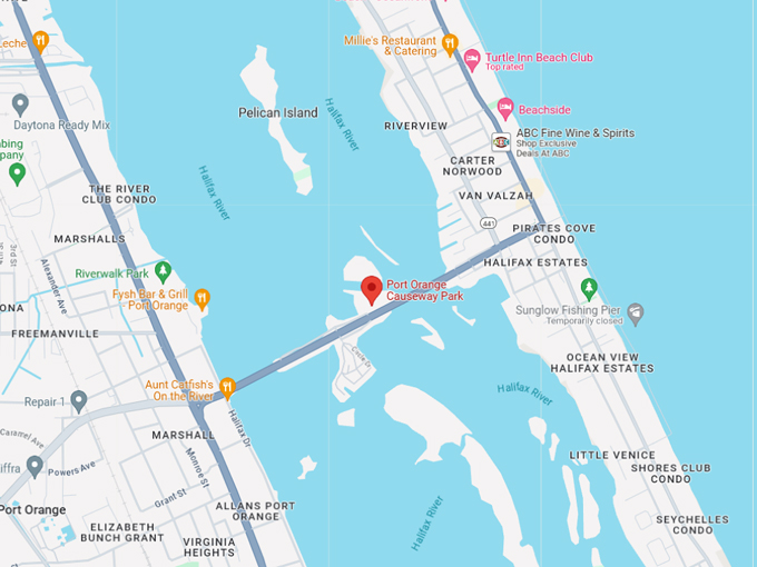 port orange causeway park 10 map