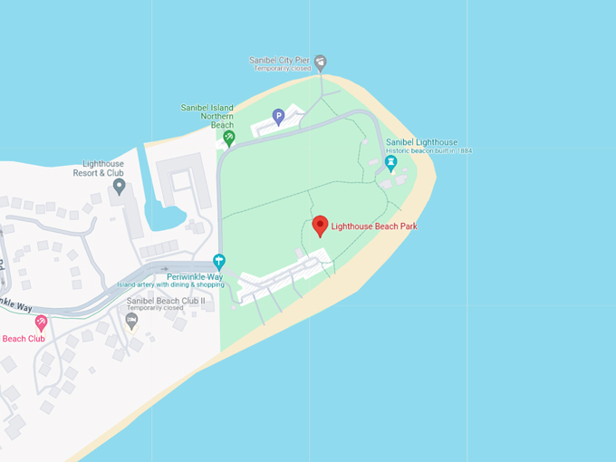 sanibel lighthouse beach park 10 map