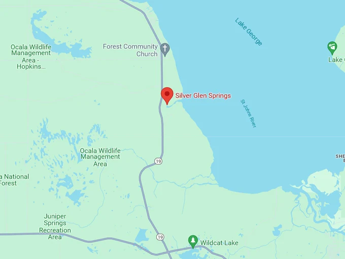 silver glen springs 10 map