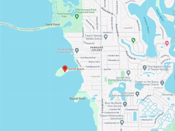 sunset beach 10 map
