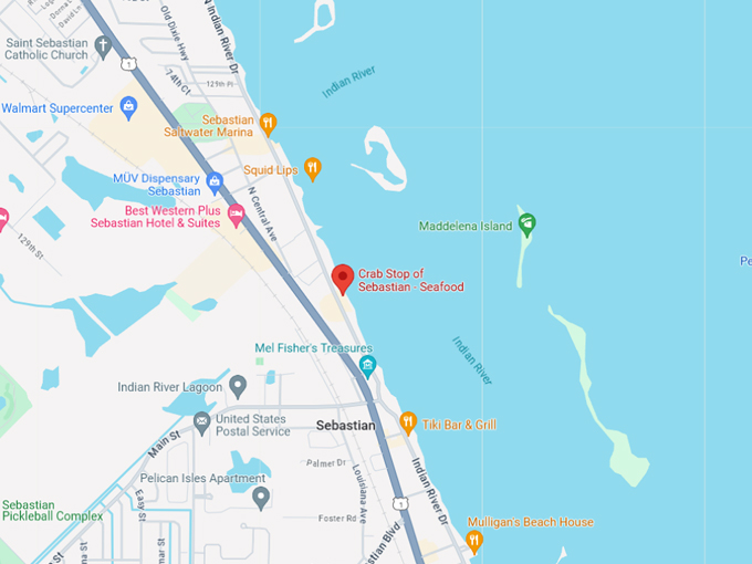 the crab stop 10 map