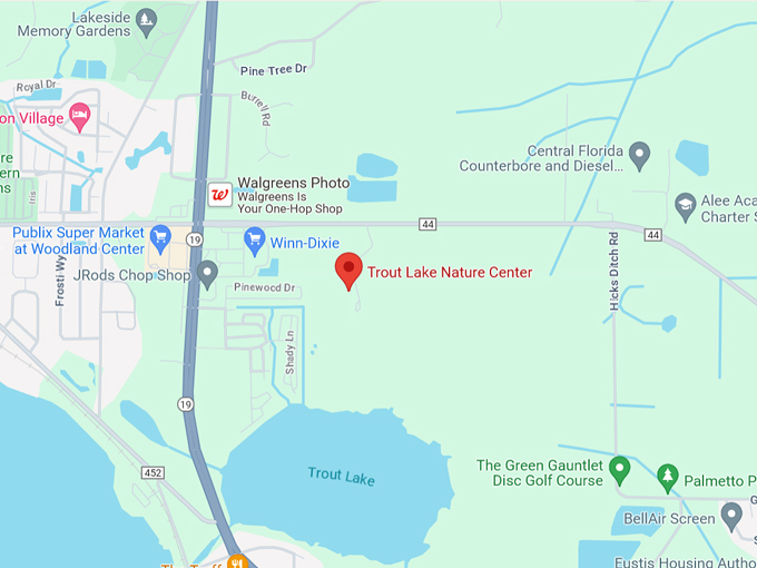 trout lake nature center 10 map