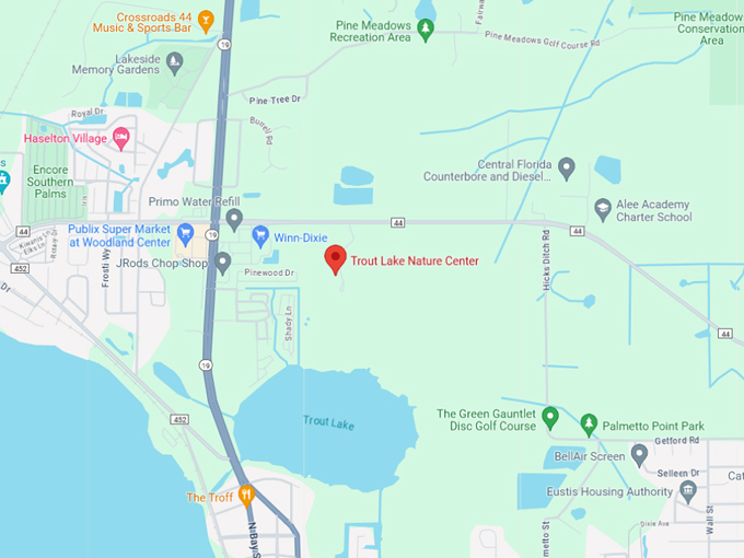 trout lake nature center 10 map