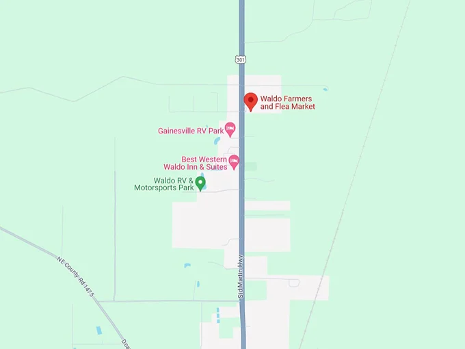 waldo farmers and flea market 10 map