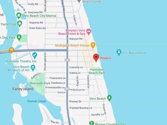 waldos restaurant 10 map
