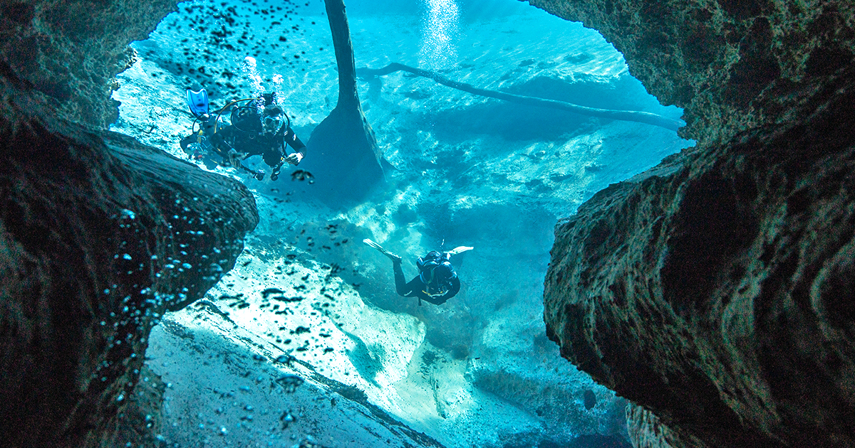 beautiful underwater cave florida ftr