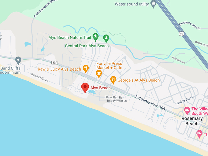 alys beach 10 map