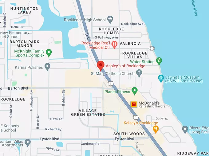 ashleys of rockledge 10 map