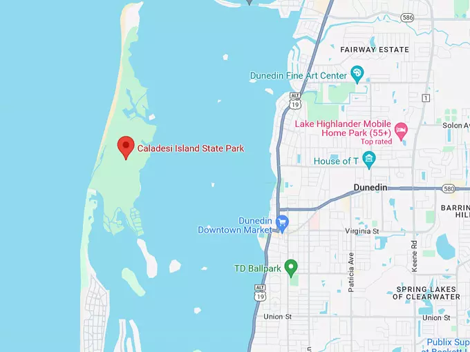caladesi island state park 10 map