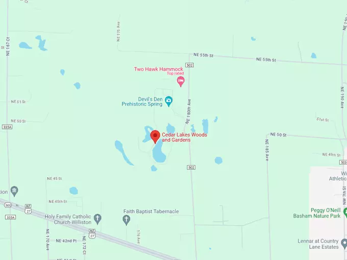 cedar lakes woods 10 map