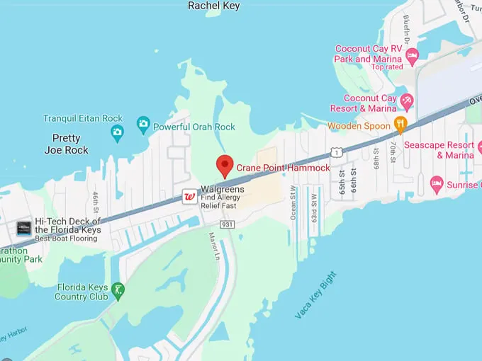 crane point museum and nature center 10 map