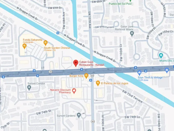cuban guys restaurants 10 map
