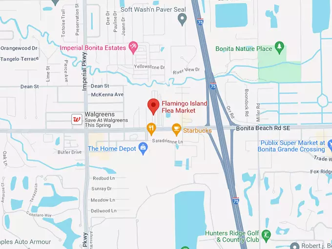 flamingo island flea market 10 map
